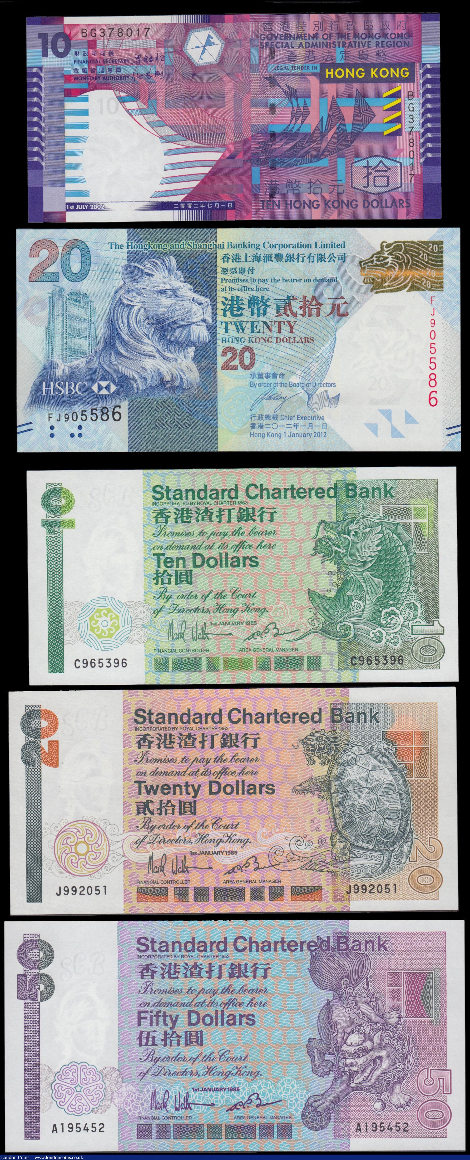 Hong Kong (5) all about UNC - UNC and a colourful selection of notes ...